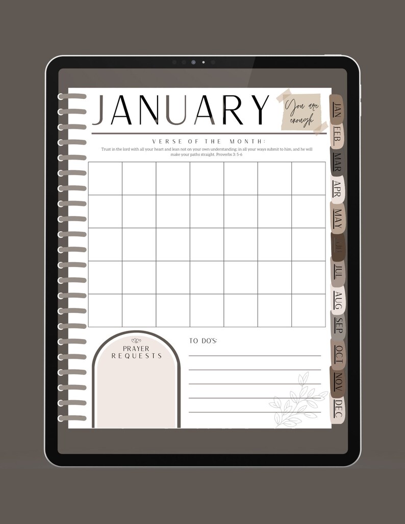 Undated Faith Digitial Planner | Hyperlinks | Christian Planner | iPad ...