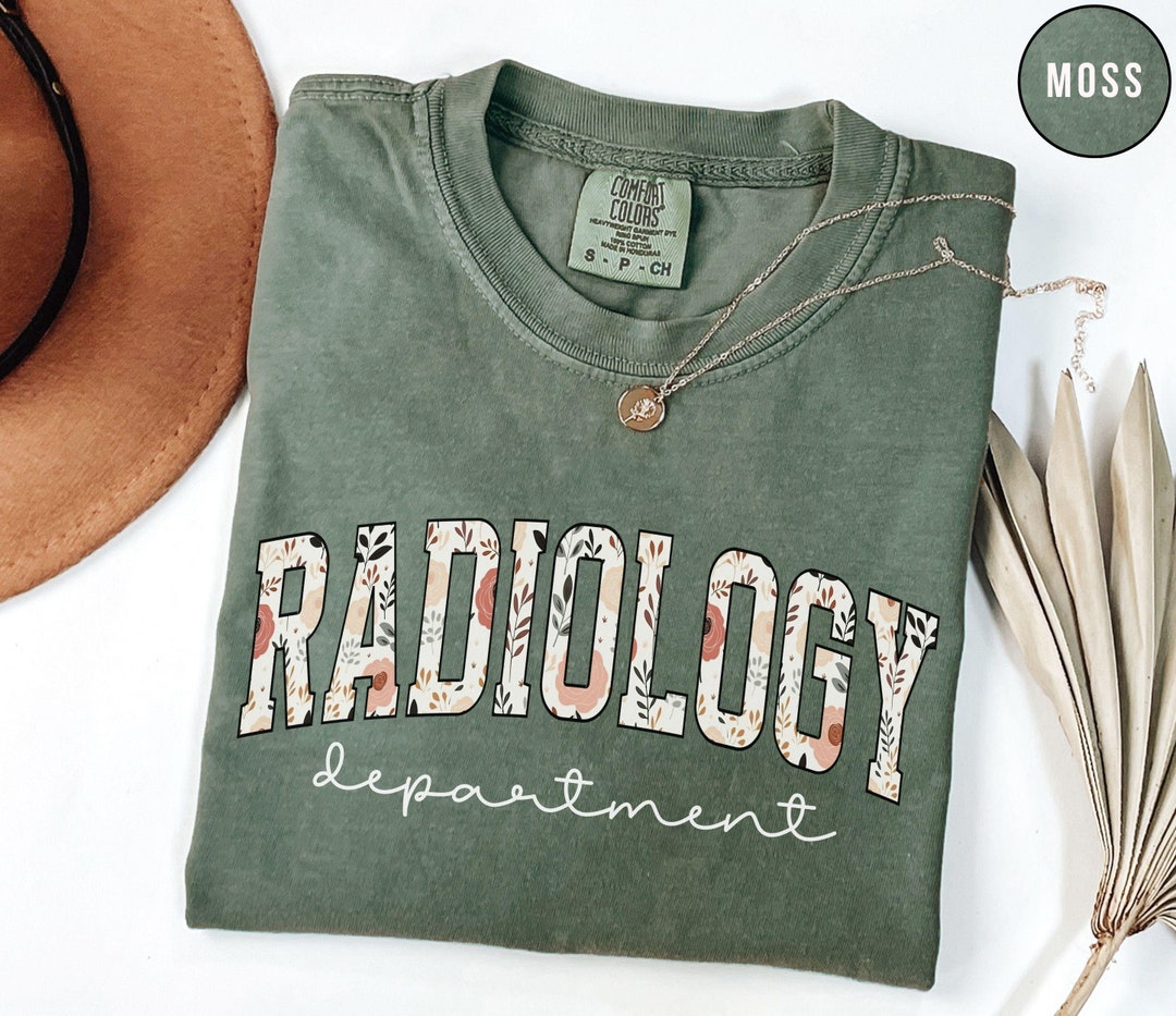 Radiology Department Shirt, Comfort Colors® Radiology Shirts ...