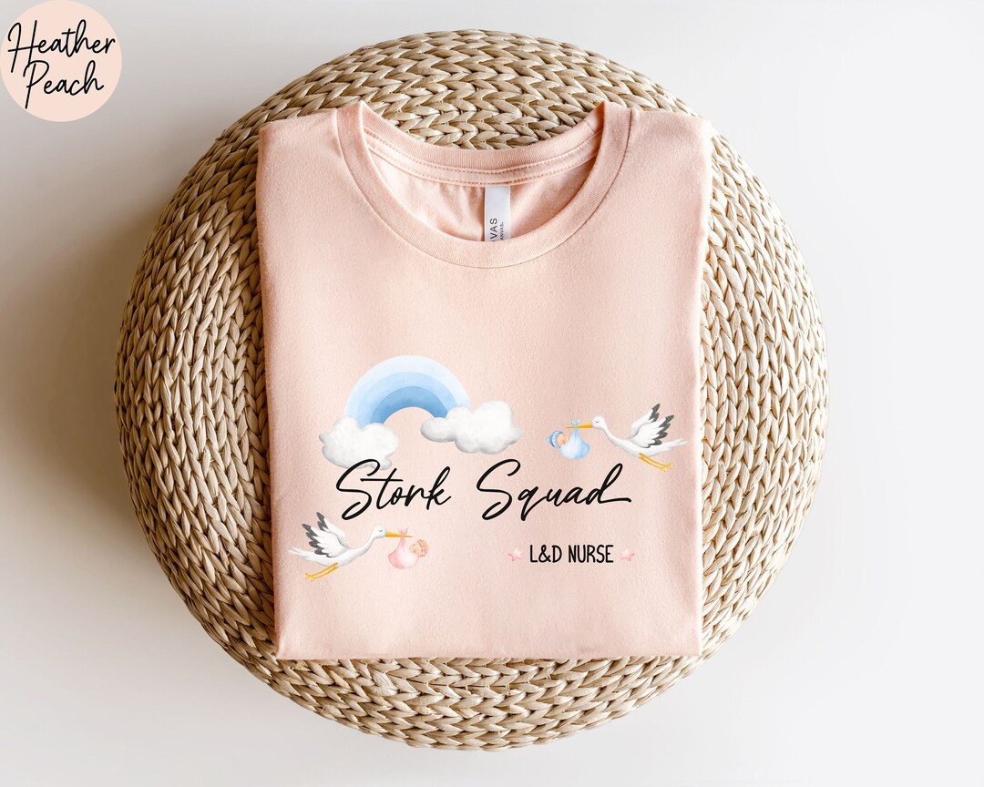 Stork Squad Shirt Labor Delivery Nurse Shirt L&D Nurse Tshirt Nursing ...