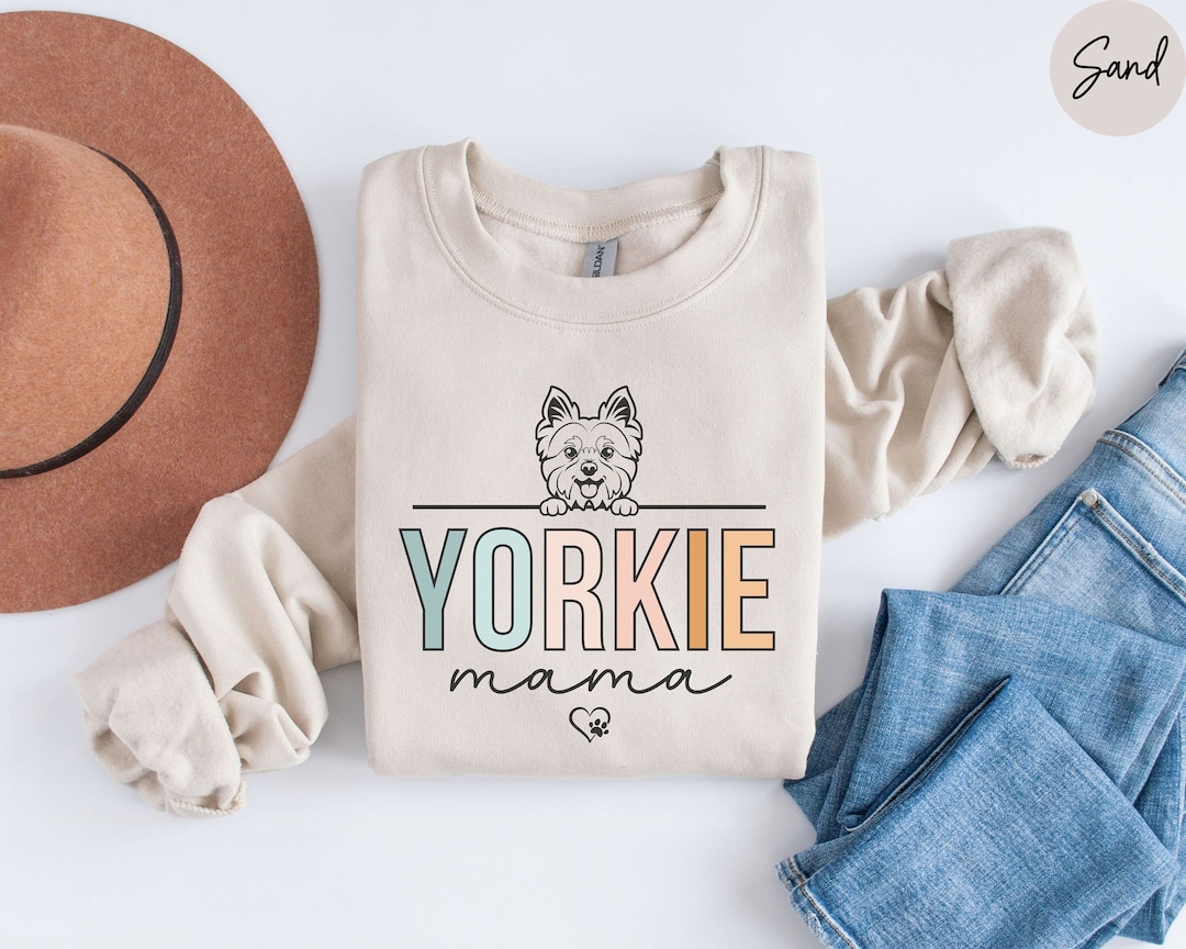 Yorkie Mom Sweatshirt, Yorkie Mama Sweatshirt, Yorkshire Terrier ...