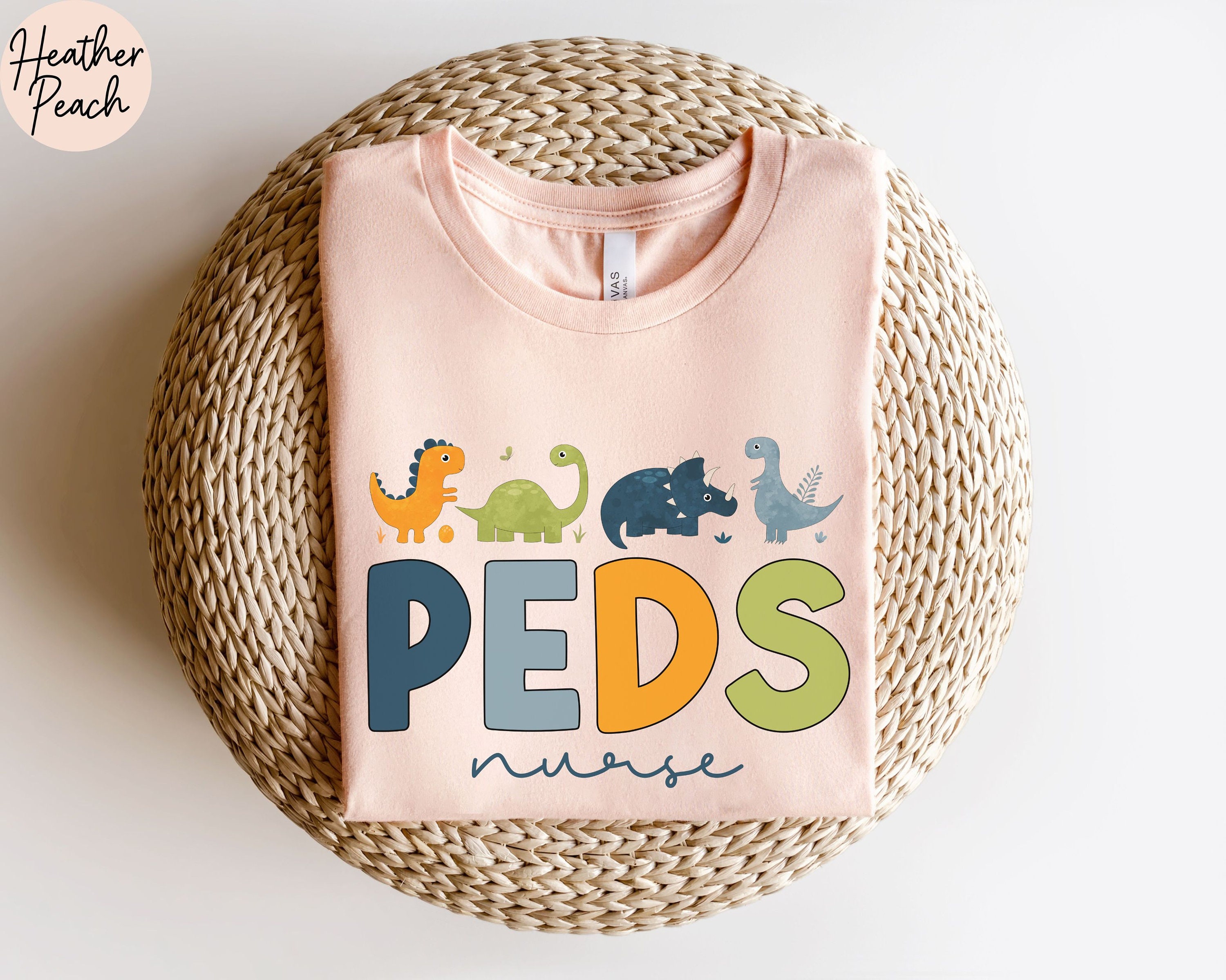 Pediatric Nurse Shirt, PEDS Dinosaurs T-shirt PEDS Nurse Tshirt Peds ...