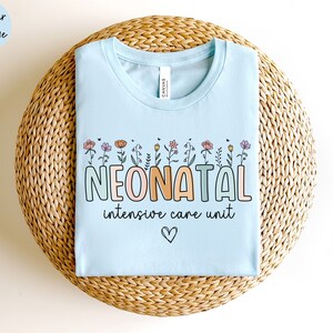 Wildflower Nicu Nurse Shirt Neonatal Nurse T-shirt Nicu Nurse Tshirt ...