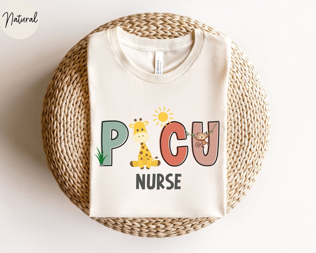 PICU Nurse Shirt PICU Nurse Animal T-shirt, PICU Nurse Gift, Nurse ...