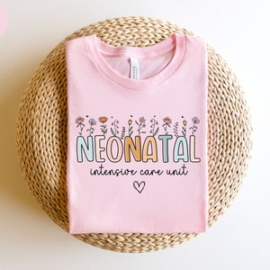 Wildflower Nicu Nurse Shirt Neonatal Nurse T-shirt Nicu Nurse Tshirt ...