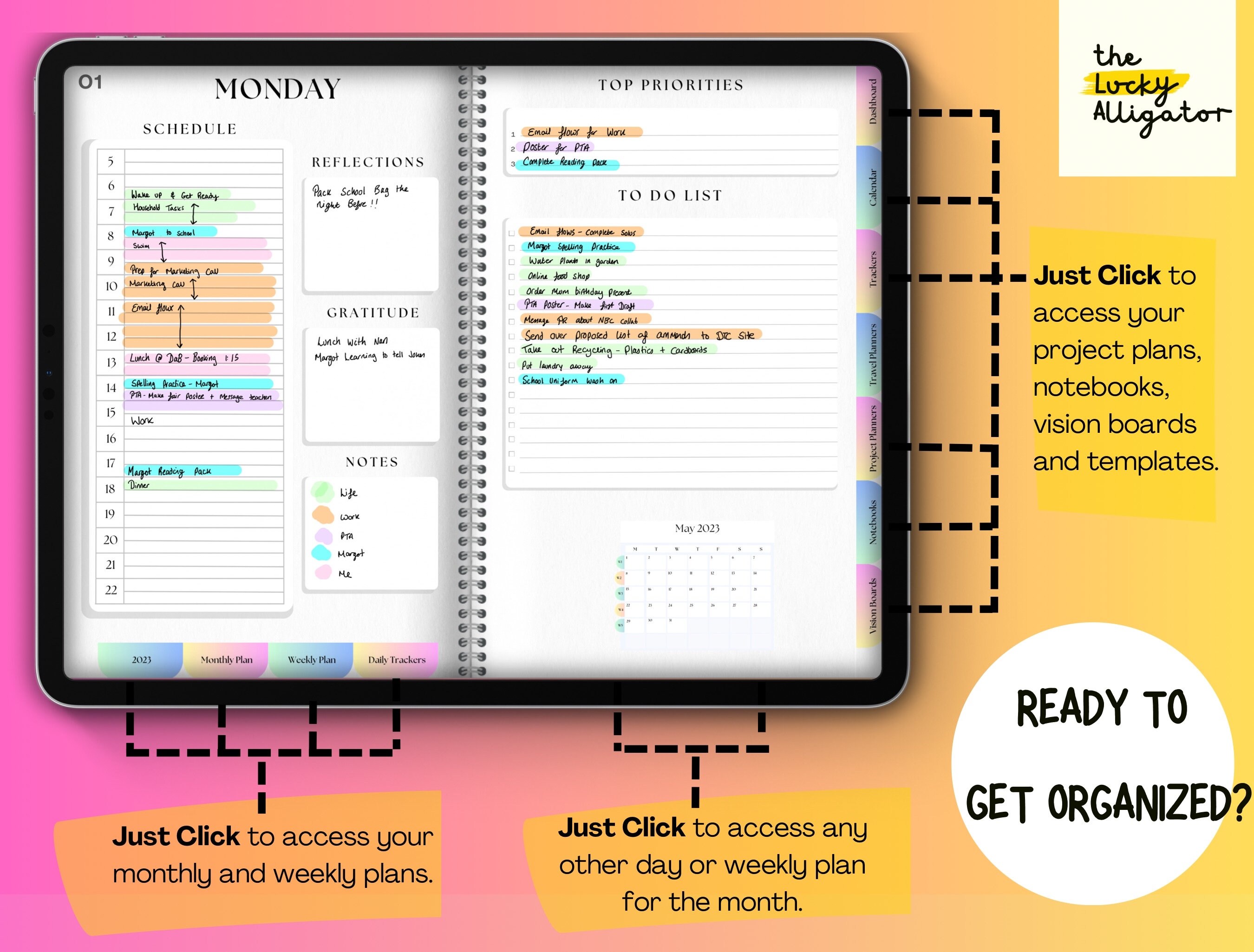 BUSY MOMS PLANNER 2023 2024 Digital Planner Ultimate Digital Planner ...