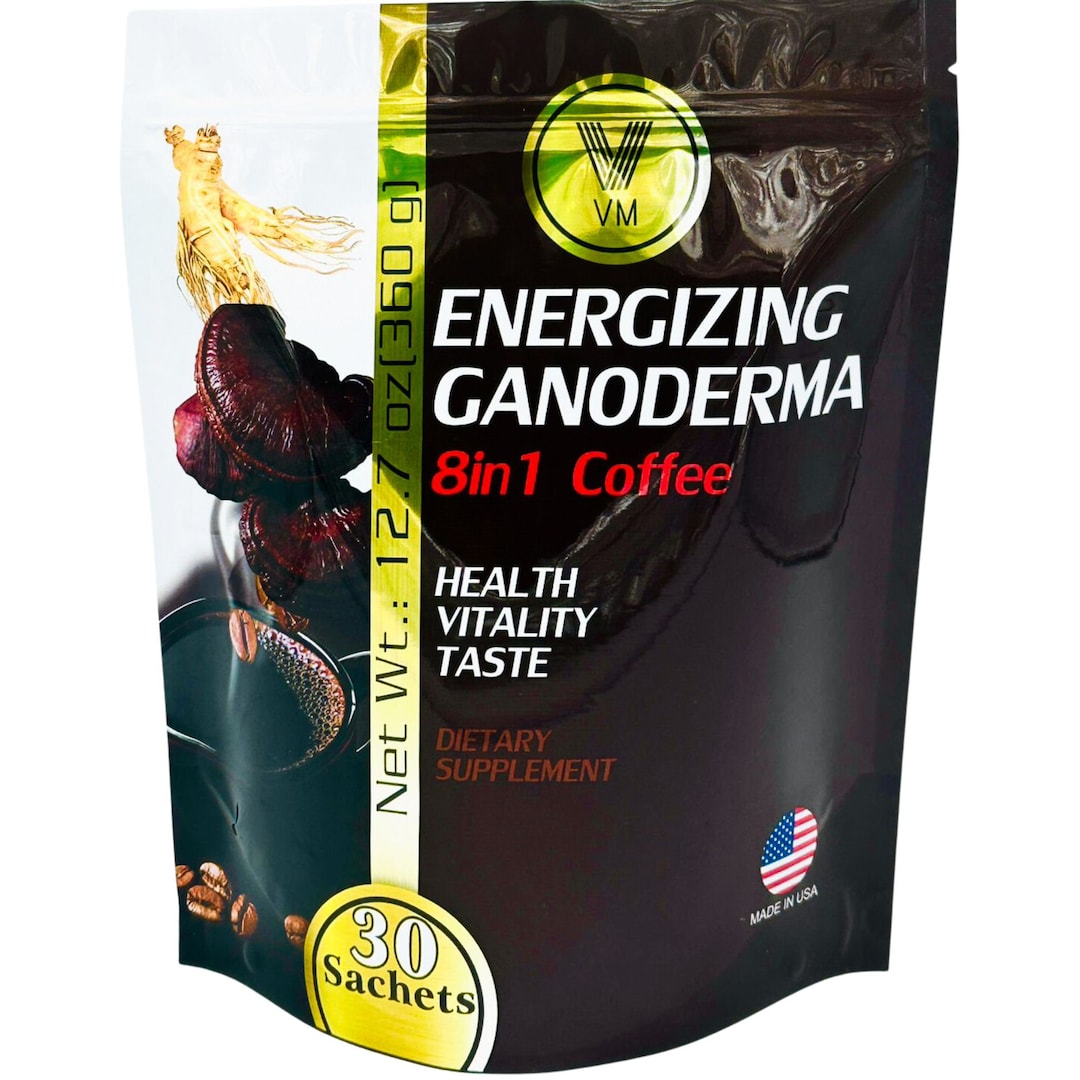 VM Energizing Ganoderma Coffee.reishi With Ginseng & Carbo Mix- Instant ...
