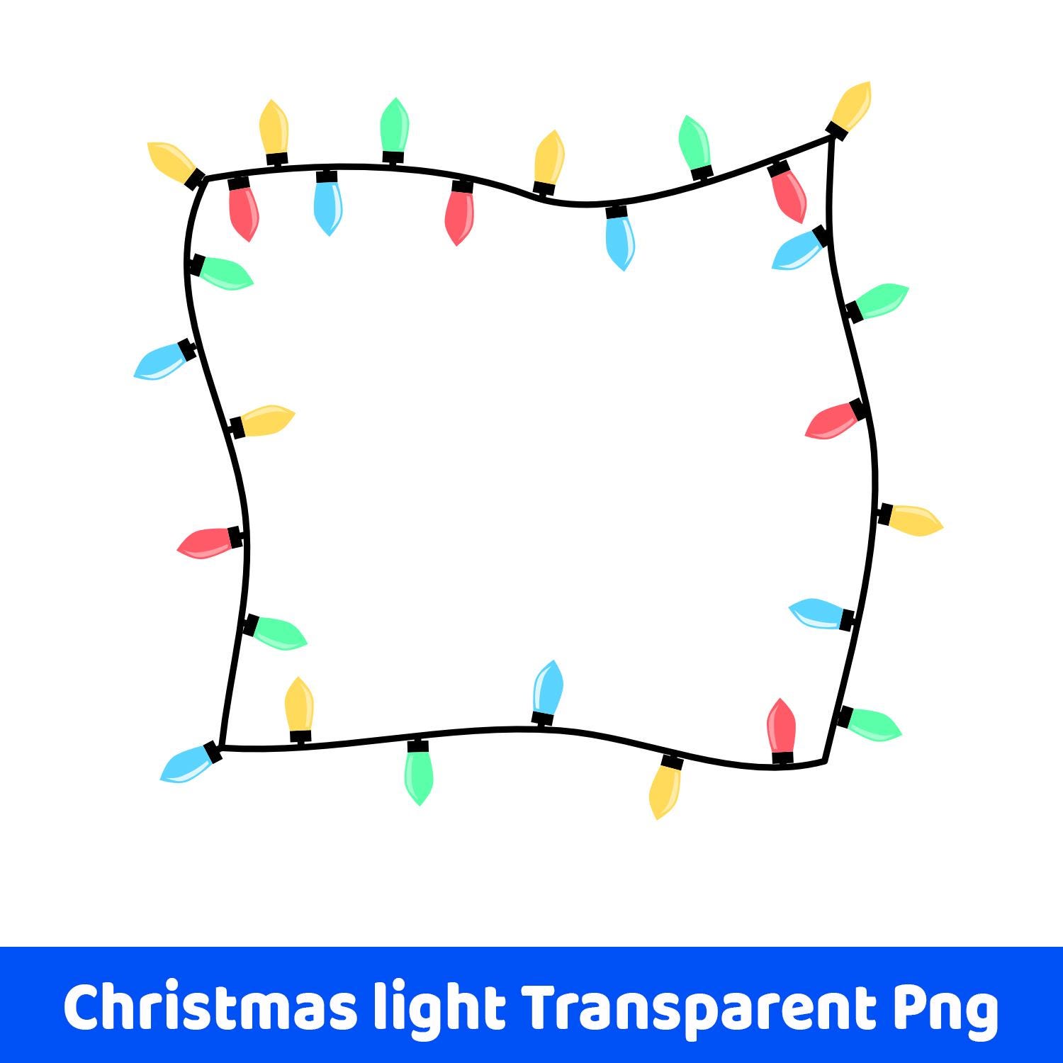 Colorful Christmas Light Border Png, Christmas Light Frame Png ...
