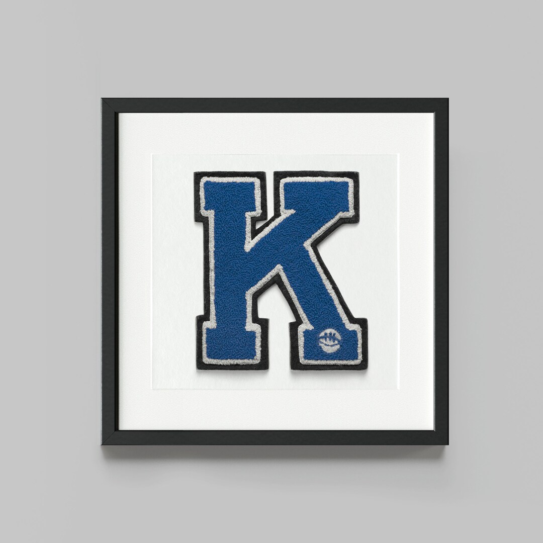 Kentucky University Wildcats College Letterman Letter Giclee Fine Art ...