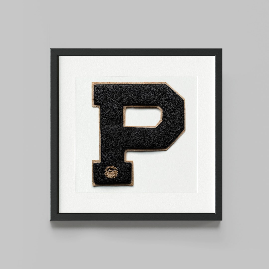Purdue University Boilermakers College Letterman Letter Giclee Fine Art ...