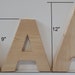 6 Inch Wooden Alphabet Letters and Numbers (stand-alone) - Etsy