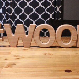 6 Inch Wooden Alphabet Letters and Numbers (stand-alone) - Etsy