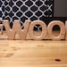 6 Inch Wooden Alphabet Letters and Numbers (stand-alone) - Etsy