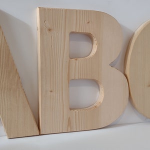 6 Inch Wooden Alphabet Letters and Numbers (stand-alone) - Etsy