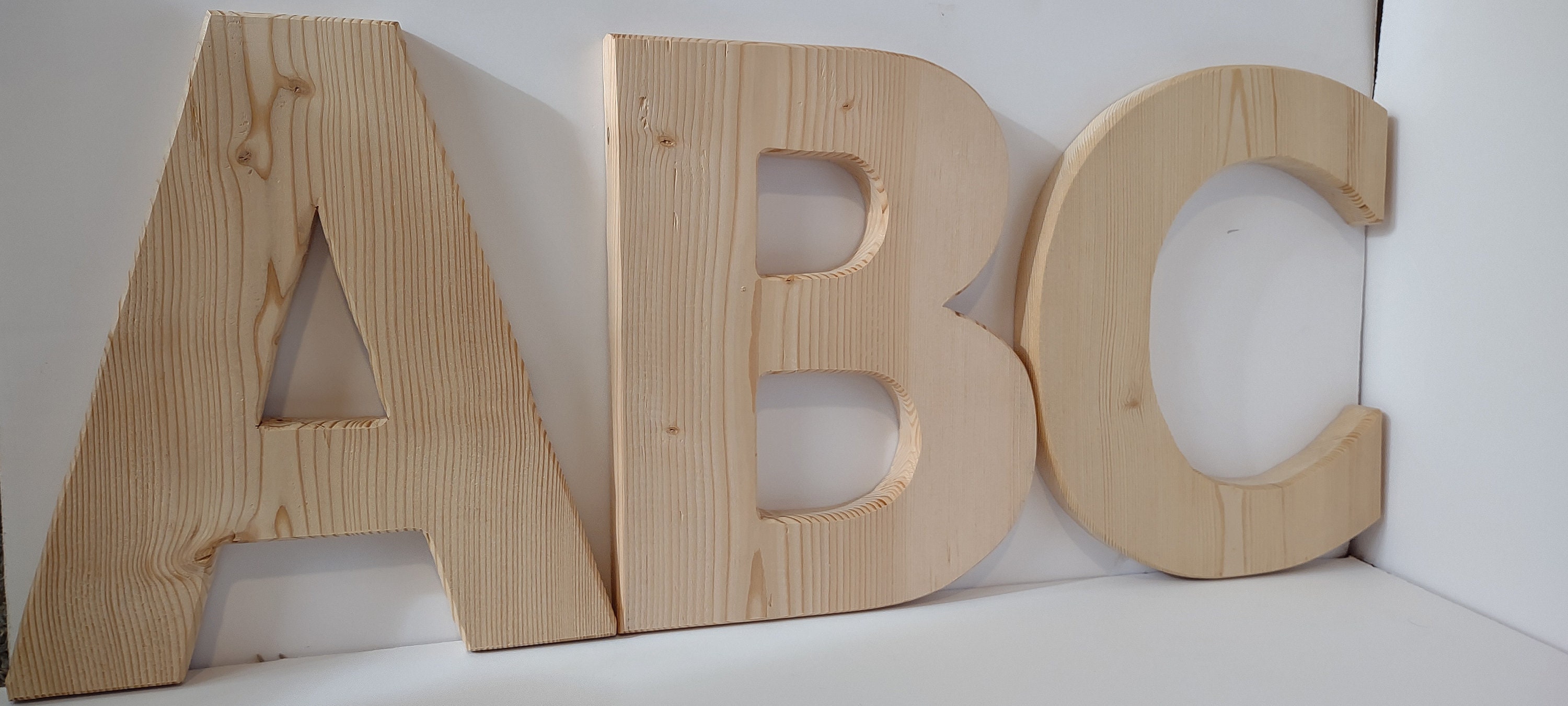 6 Inch Wooden Alphabet Letters and Numbers (stand-alone) - Etsy