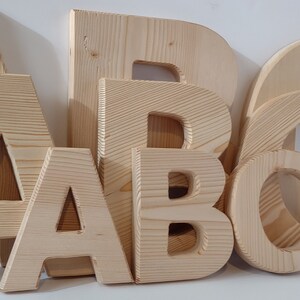 Wooden Letters - Etsy