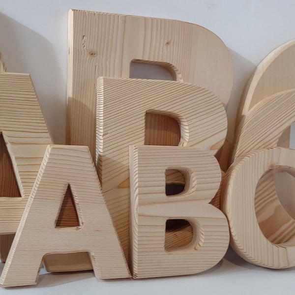 Wooden Letters - Etsy