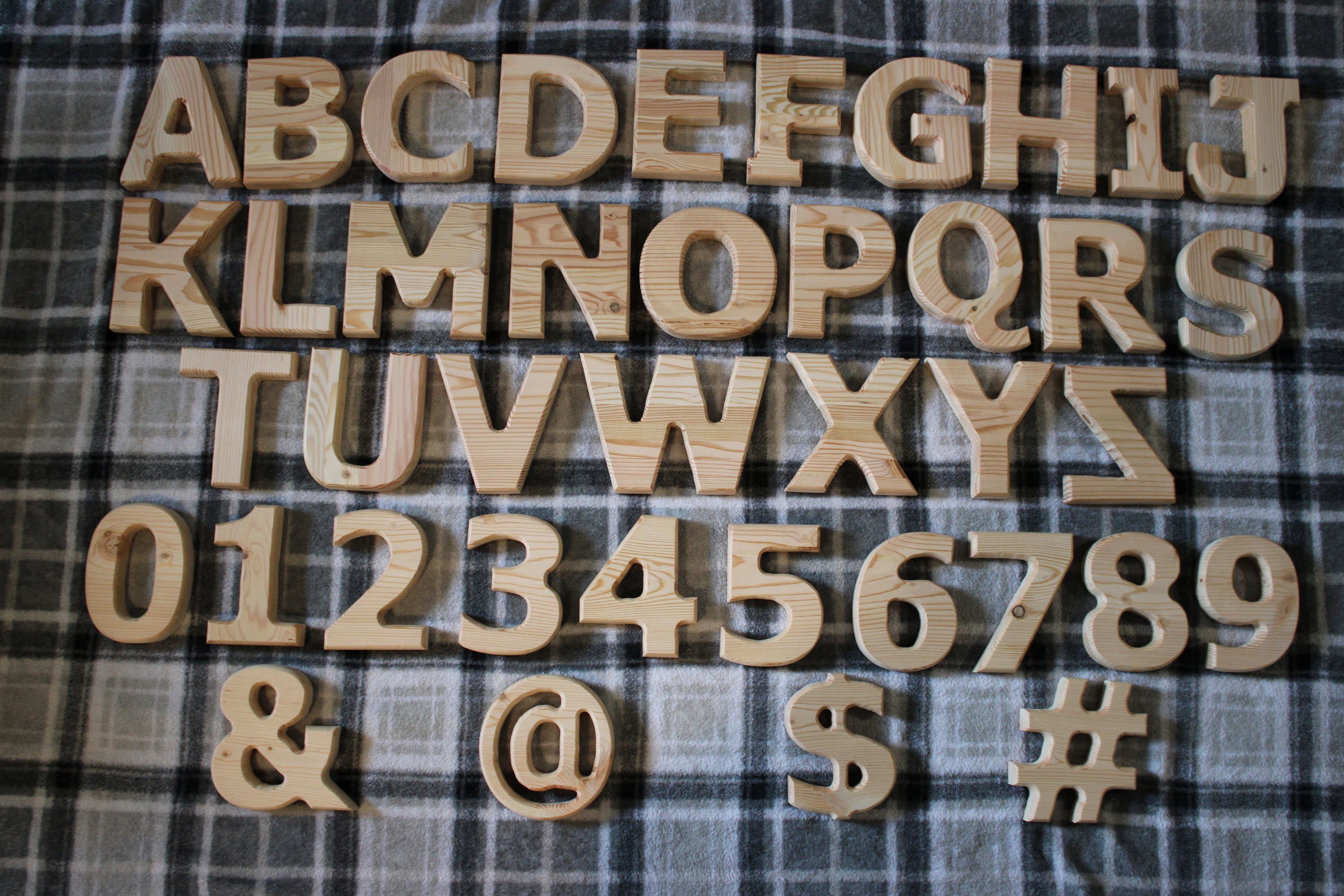 9 Inch Wooden Alphabet Letters - Etsy