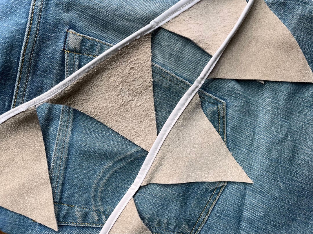 Suede Bunting Banner, Natural Theme Fabric Flags, Reusable Garland for ...