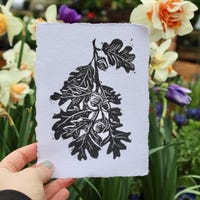Acorn Lino Print - Etsy UK
