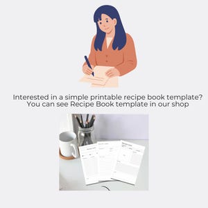 Cook Book Template Microsoft Word Doc, Canva and Mac Pages Formats - Etsy