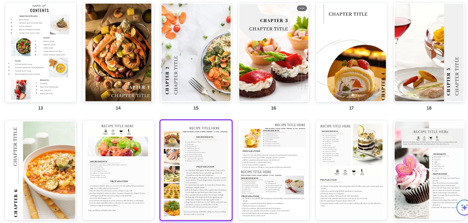Cook Book Template Microsoft Word Doc, Canva and Mac Pages Formats - Etsy