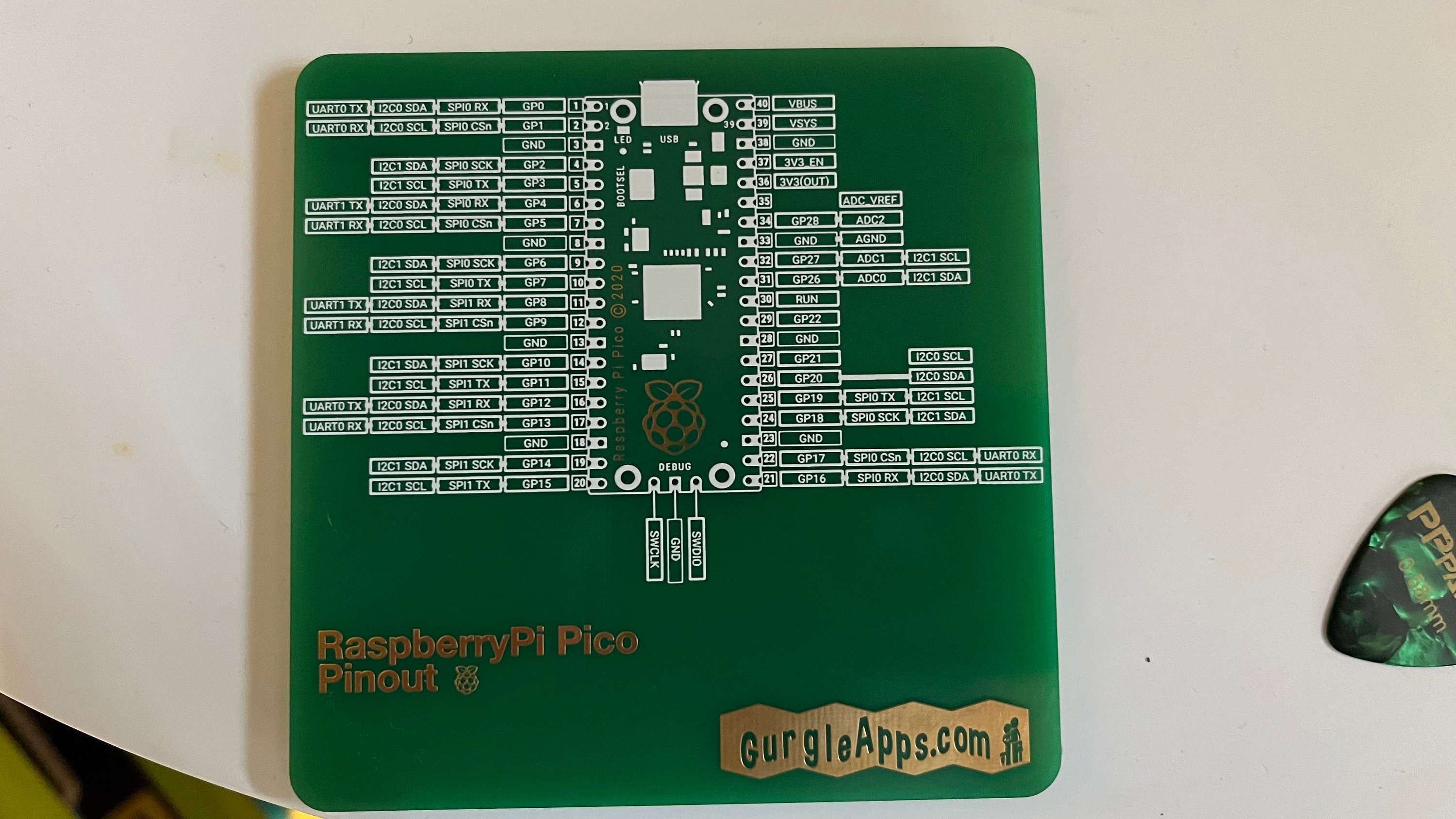 Raspberrypi Pico Pinout PCB Coaster - Etsy
