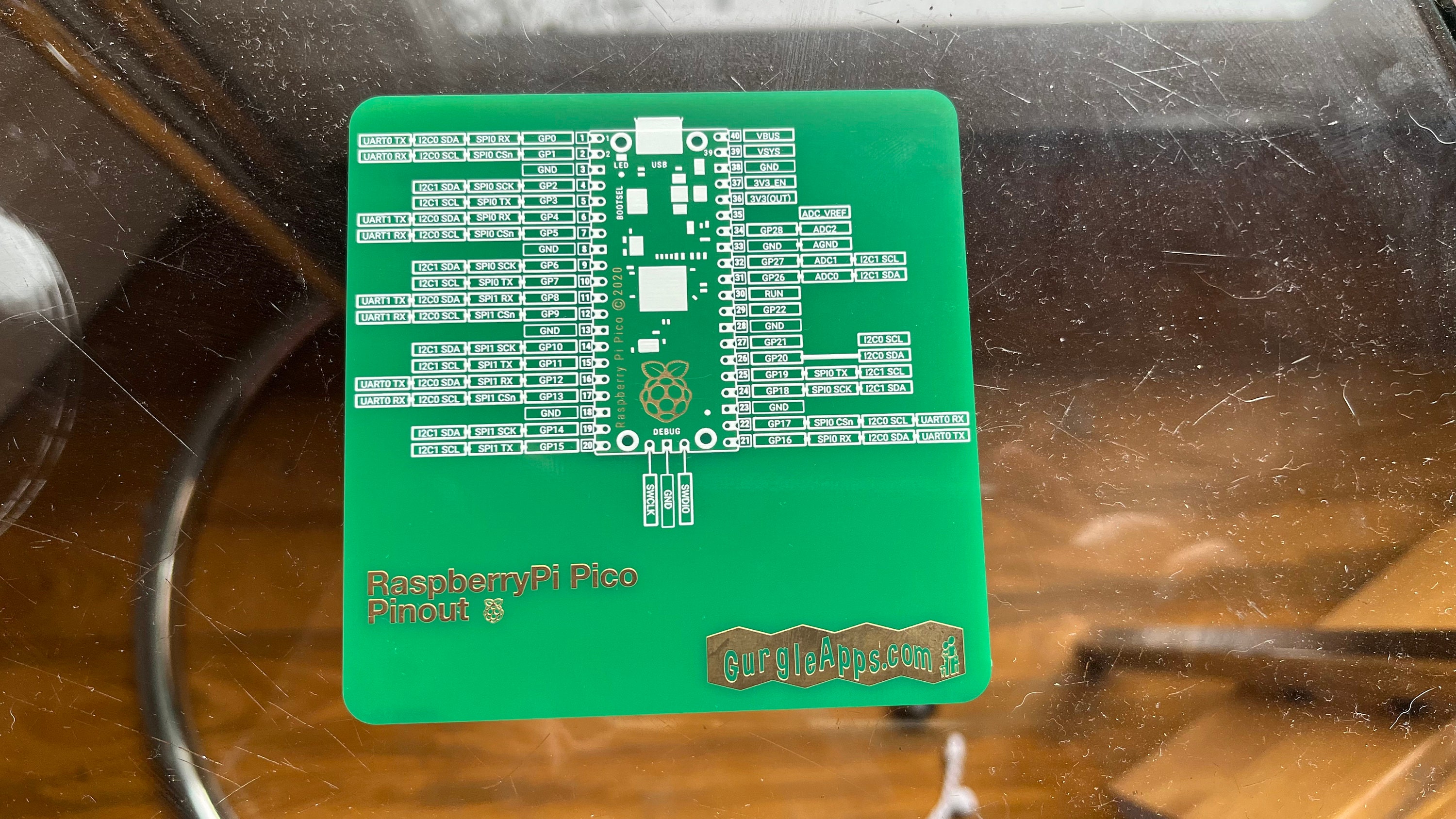 Raspberrypi Pico Pinout PCB Coaster - Etsy