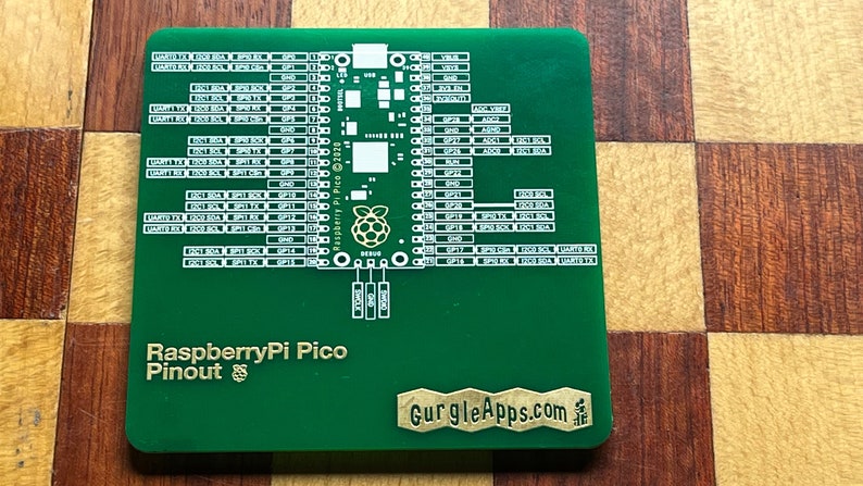 Raspberrypi Pico Pinout PCB Coaster - Etsy