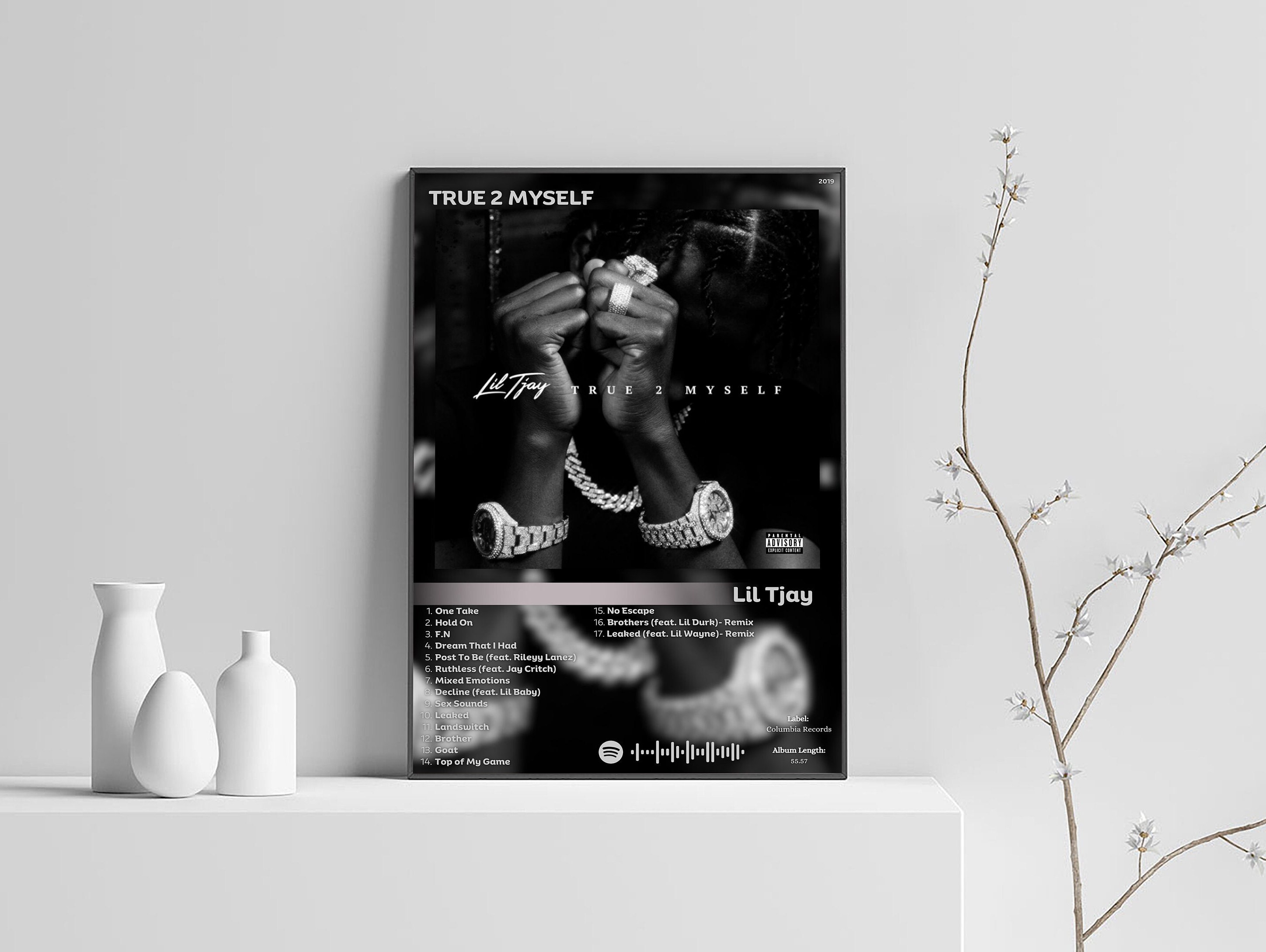 Lil Tjay ""True 2 Myself"" Album Cover Poster Entworfen Und Verkauft ...