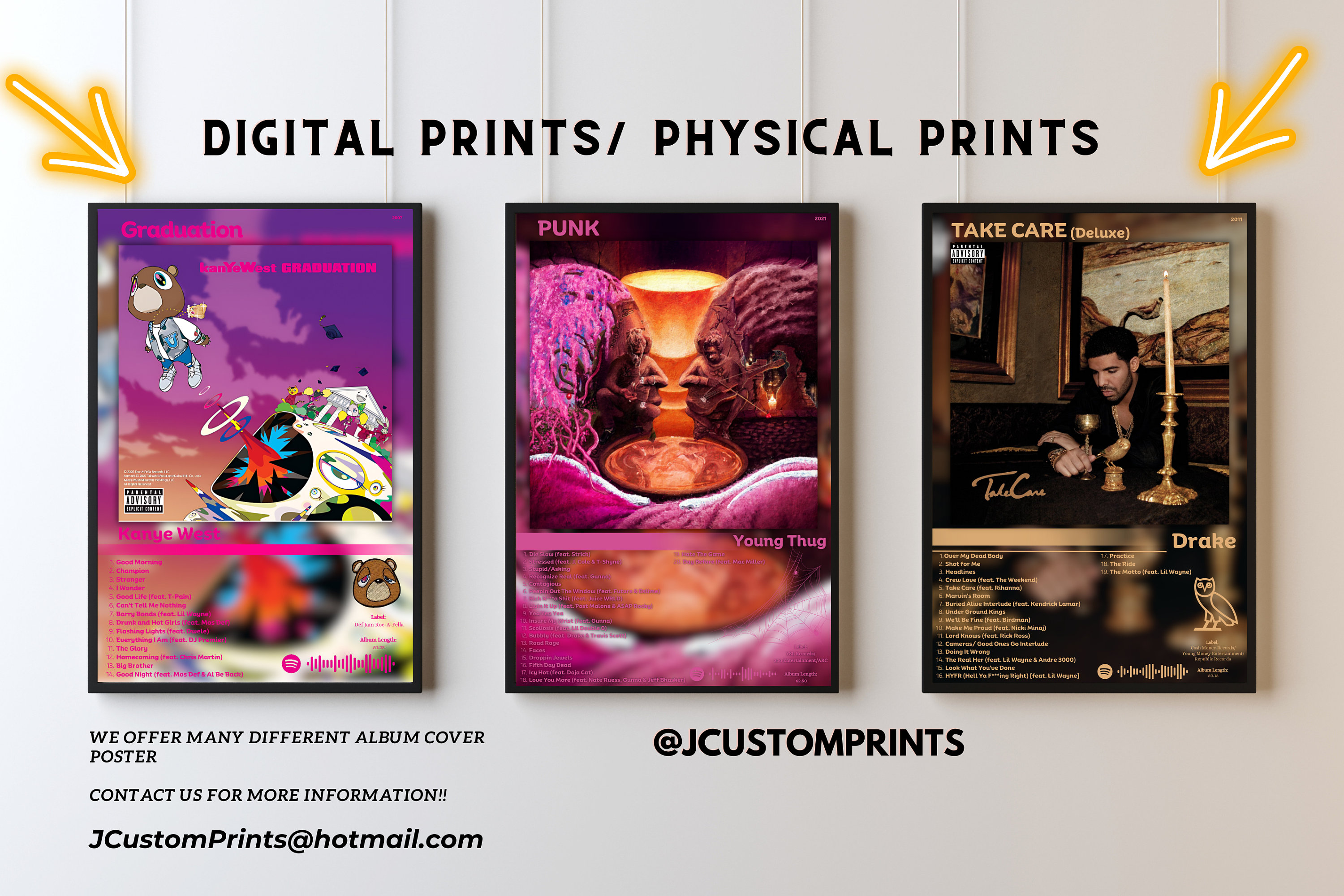 Music Poster Album Posters Custom Album Cover Poster Album - Etsy