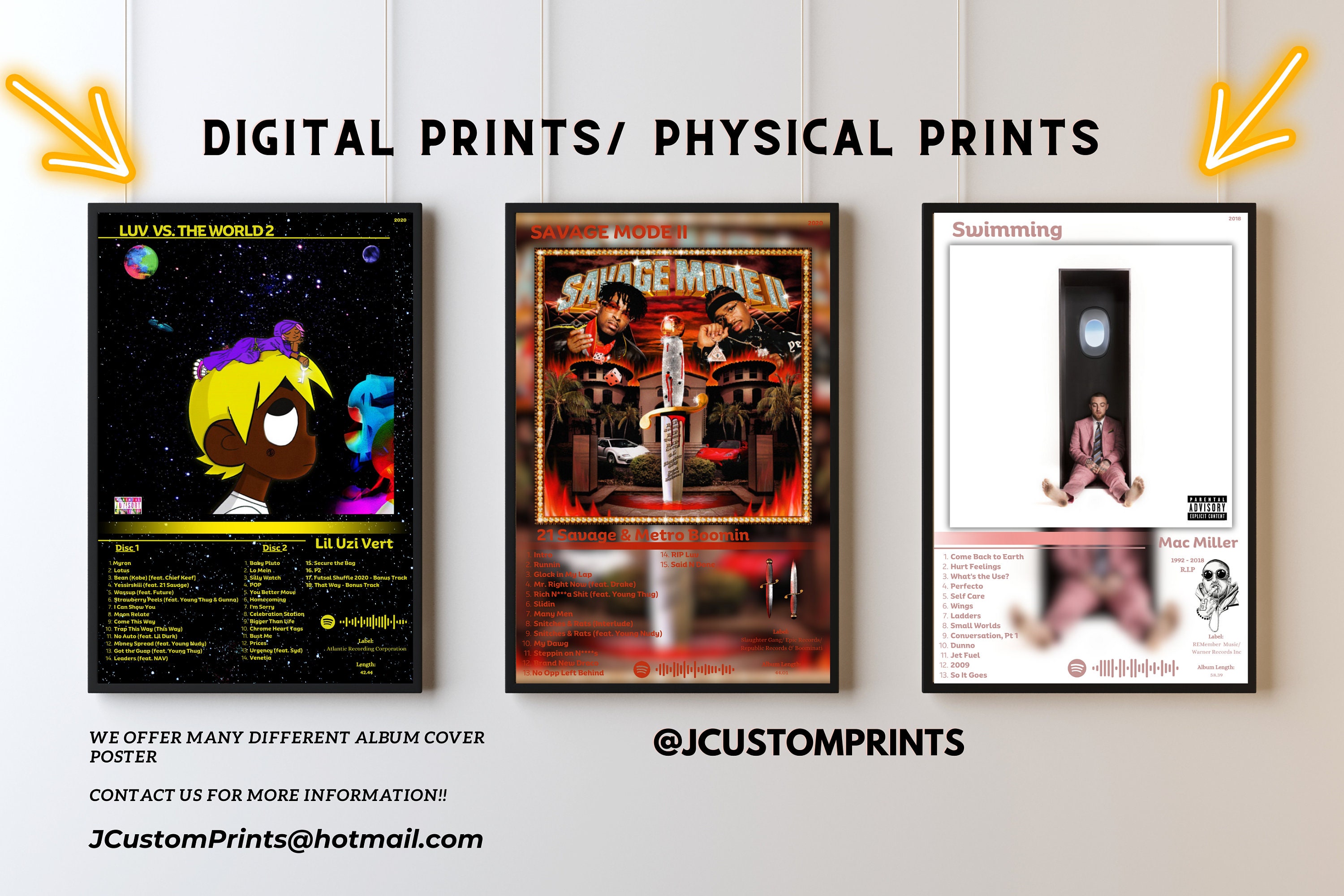 Music Poster Album Posters Custom Album Cover Poster Album - Etsy