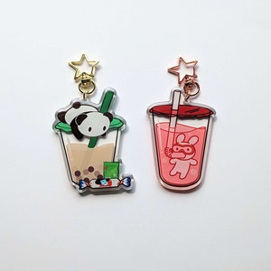 Bubble Tea Keychains - Etsy
