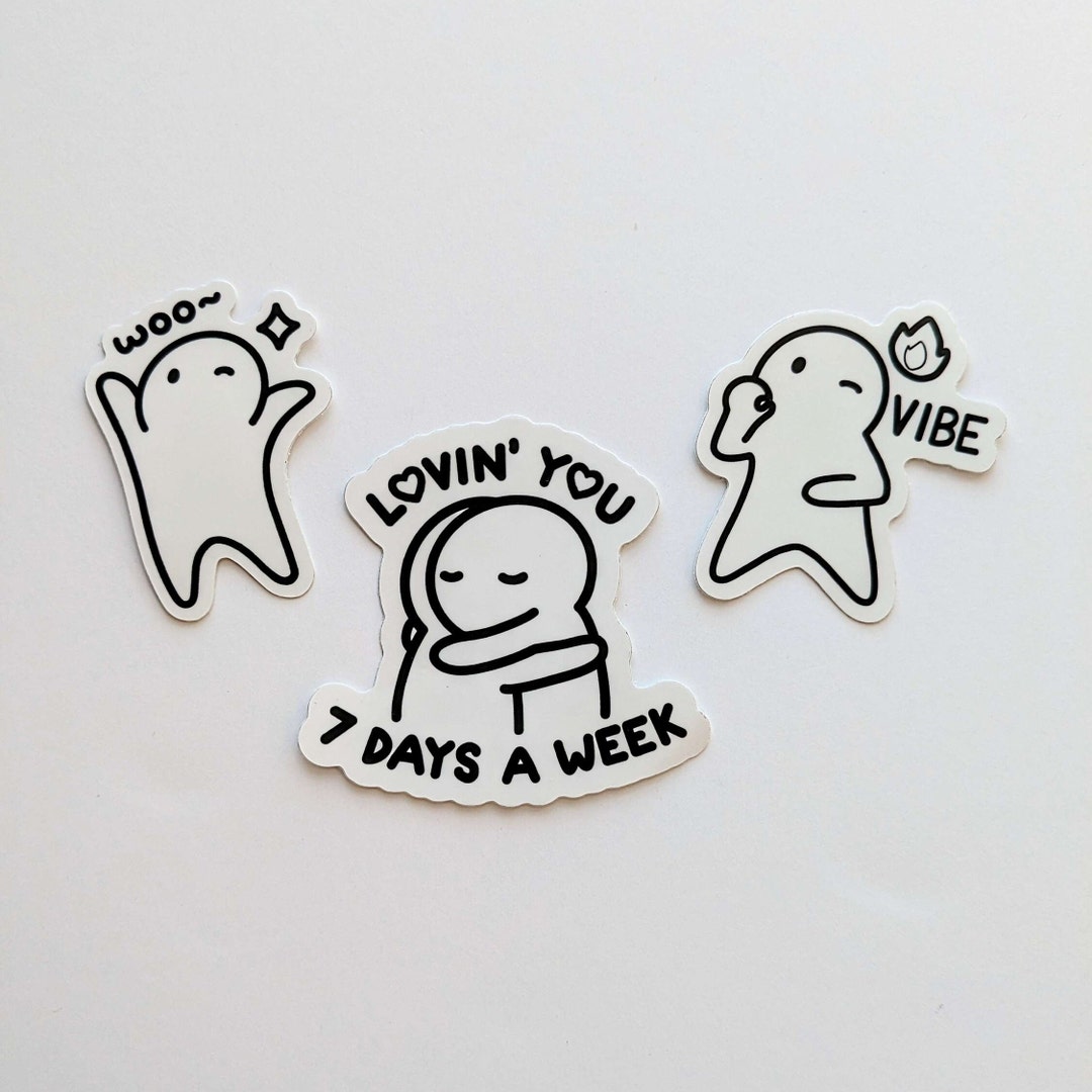 Subtle K-pop Stickers : Jungkook JK Seven, TWICE Fancy, ATEEZ Bouncy - Etsy