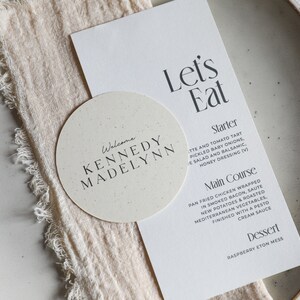 Printed Wedding Place Names | Circular Design | Finish Option - Eyelet ...