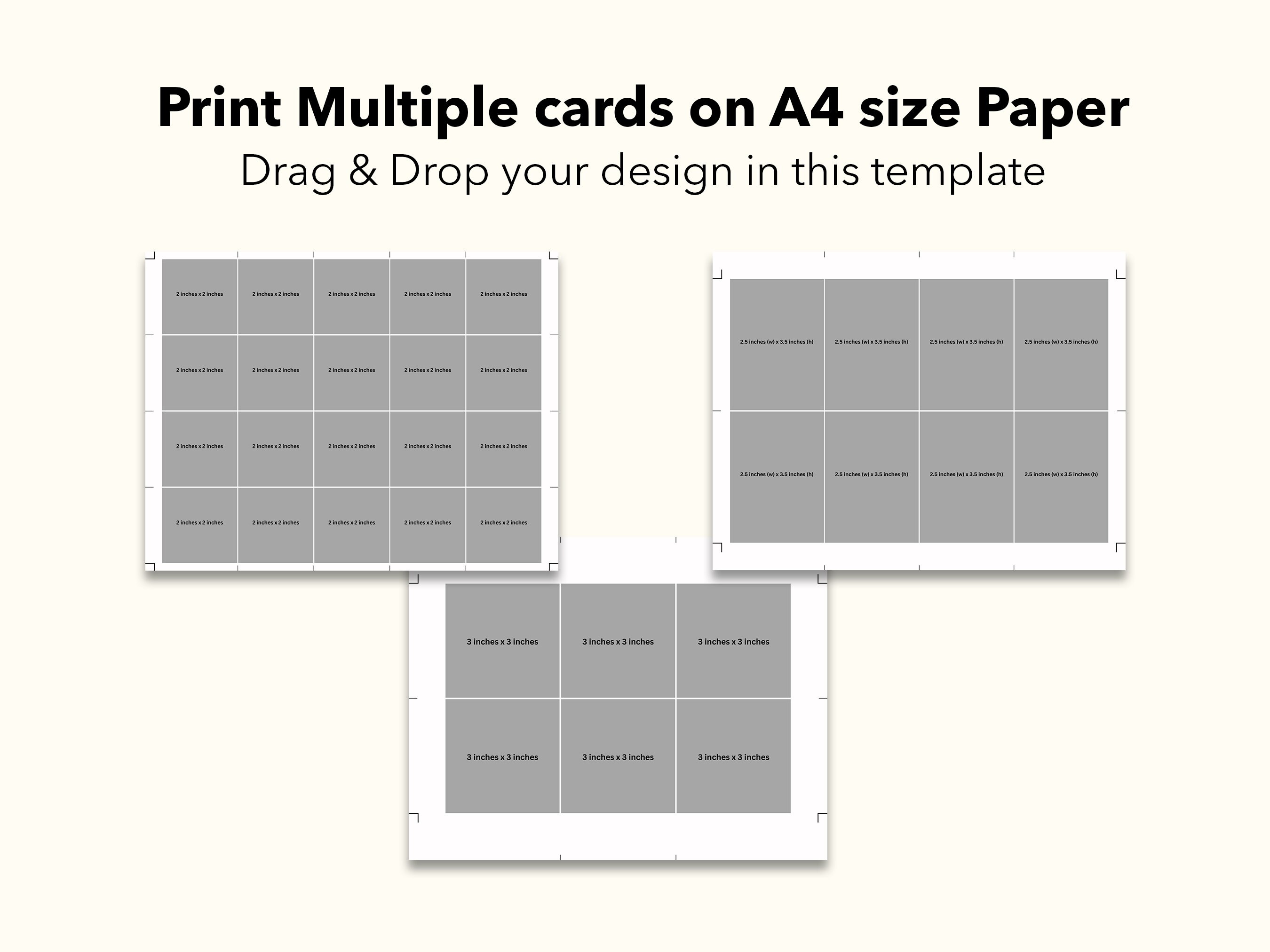 PRINTABLE Earring Card Template Editable Earring Display Card Earring ...