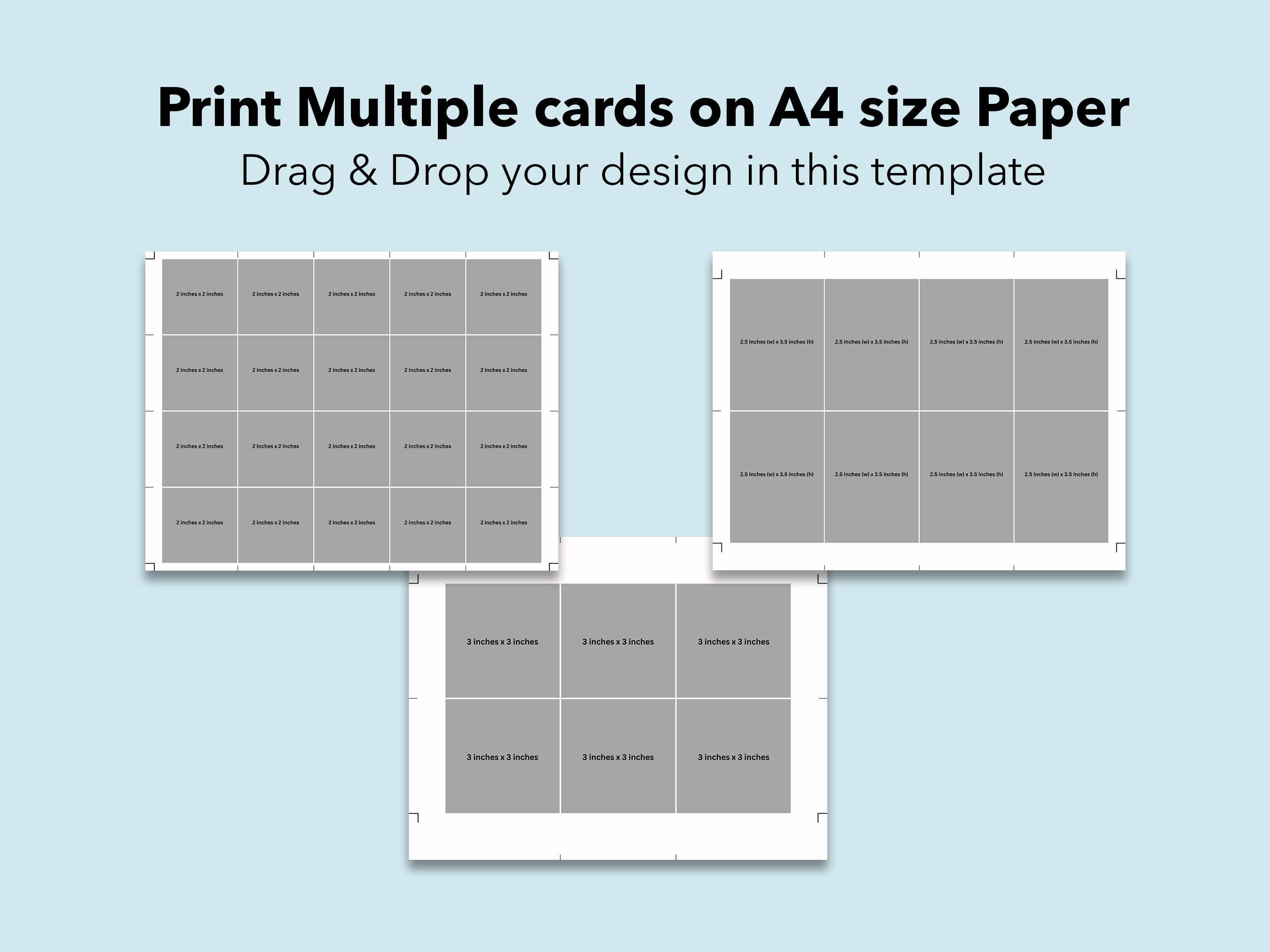 PRINTABLE Earring Card Template Editable Earring Display Card Earring ...