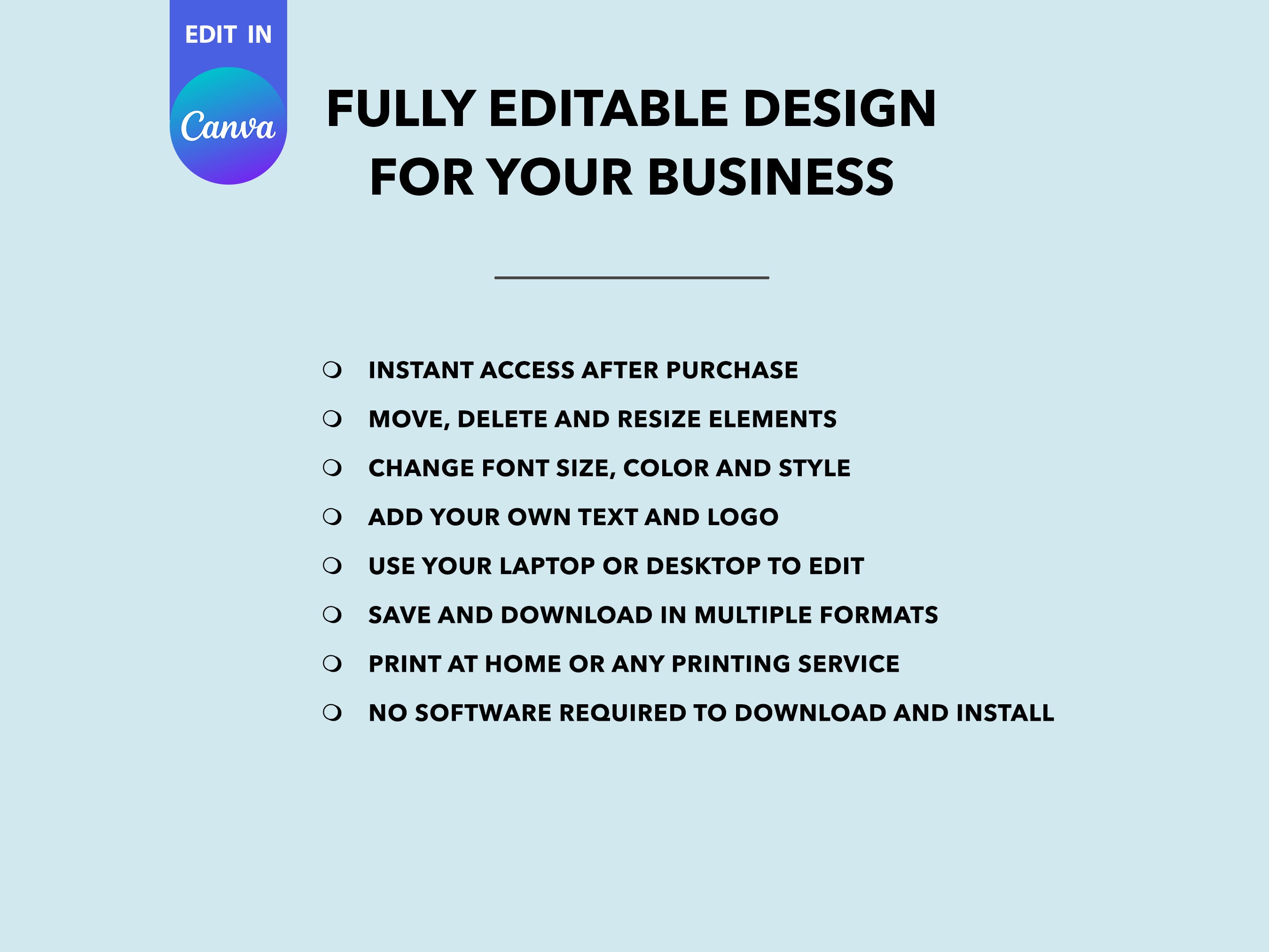 PRINTABLE Earring Card Template Editable Earring Display Card Earring ...