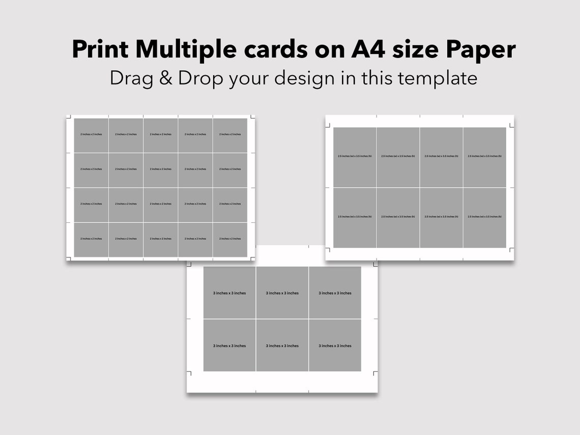 PRINTABLE Earring Card Template Editable Earring Display - Etsy