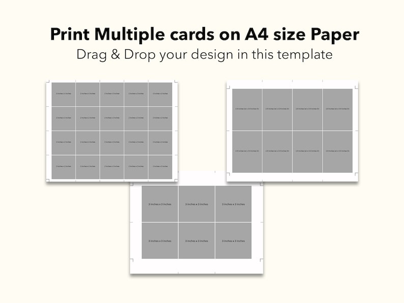 PRINTABLE Earring Card Template Editable Earring Display - Etsy