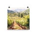 Napa Valley Watercolor Art Print California Landscape Wall Art Vineyard ...