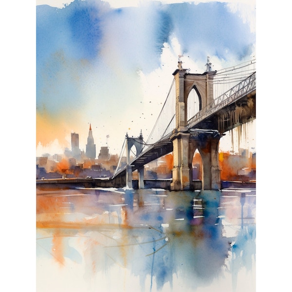 Brooklyn Bridge Art - Etsy