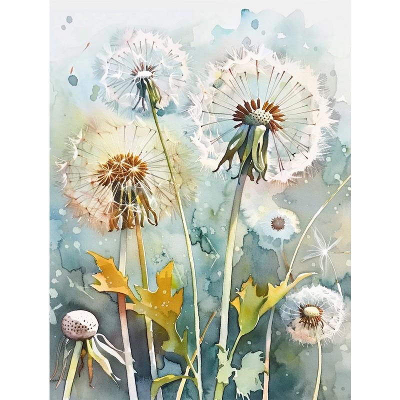 Dandelion Art - Etsy