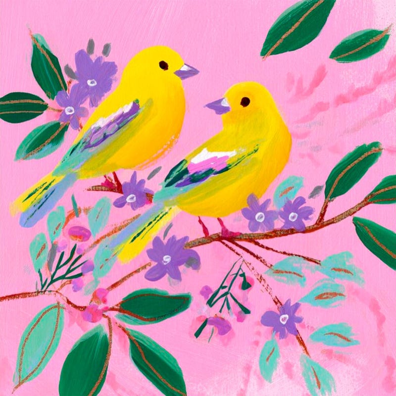 Canary Painting - Etsy