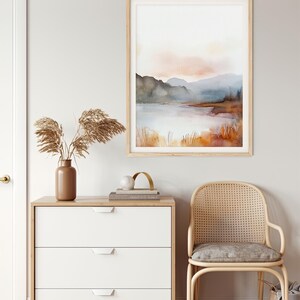 Lake District Landscape Watercolor Painting Scottish Landscape ...