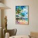 Siesta Key Beach Painting Florida Watercolor Art Print Palm Trees ...