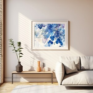 Blueberry Watercolor Art Print Berry Watercolor Painting Botanical Wall ...