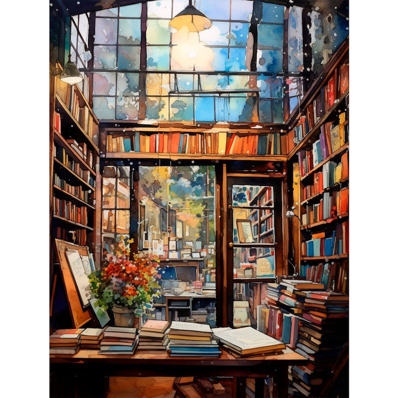 Library Wall Art - Etsy