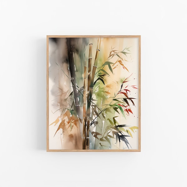 Bamboo Painting - Etsy