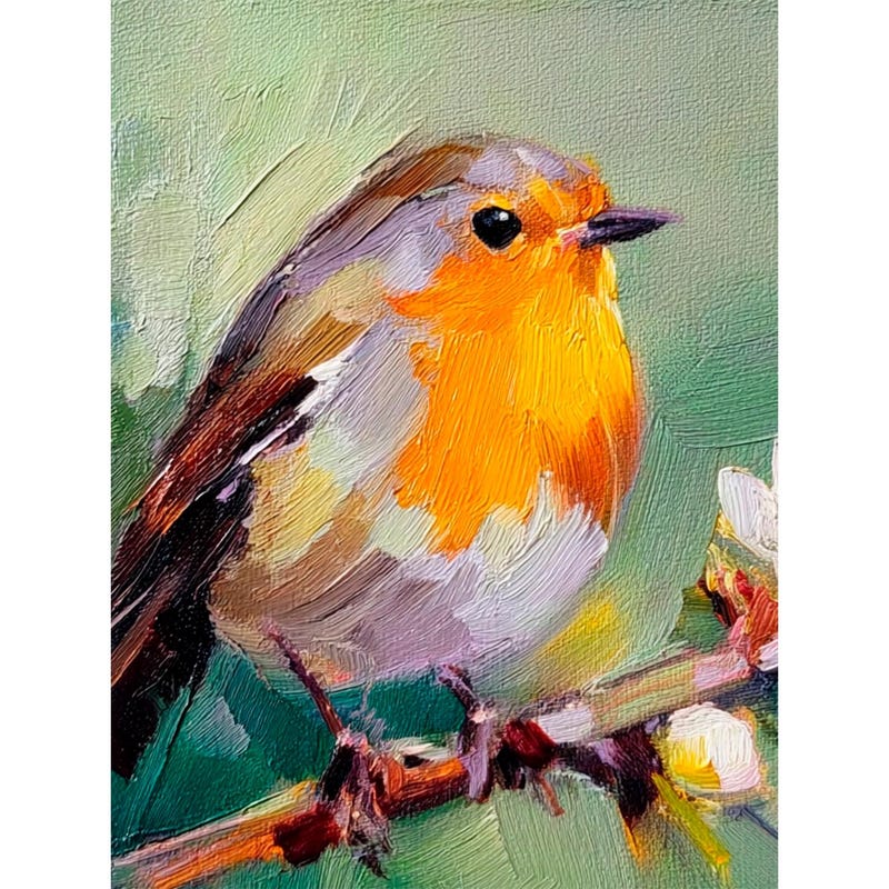 Robin Portrait Painting - Etsy