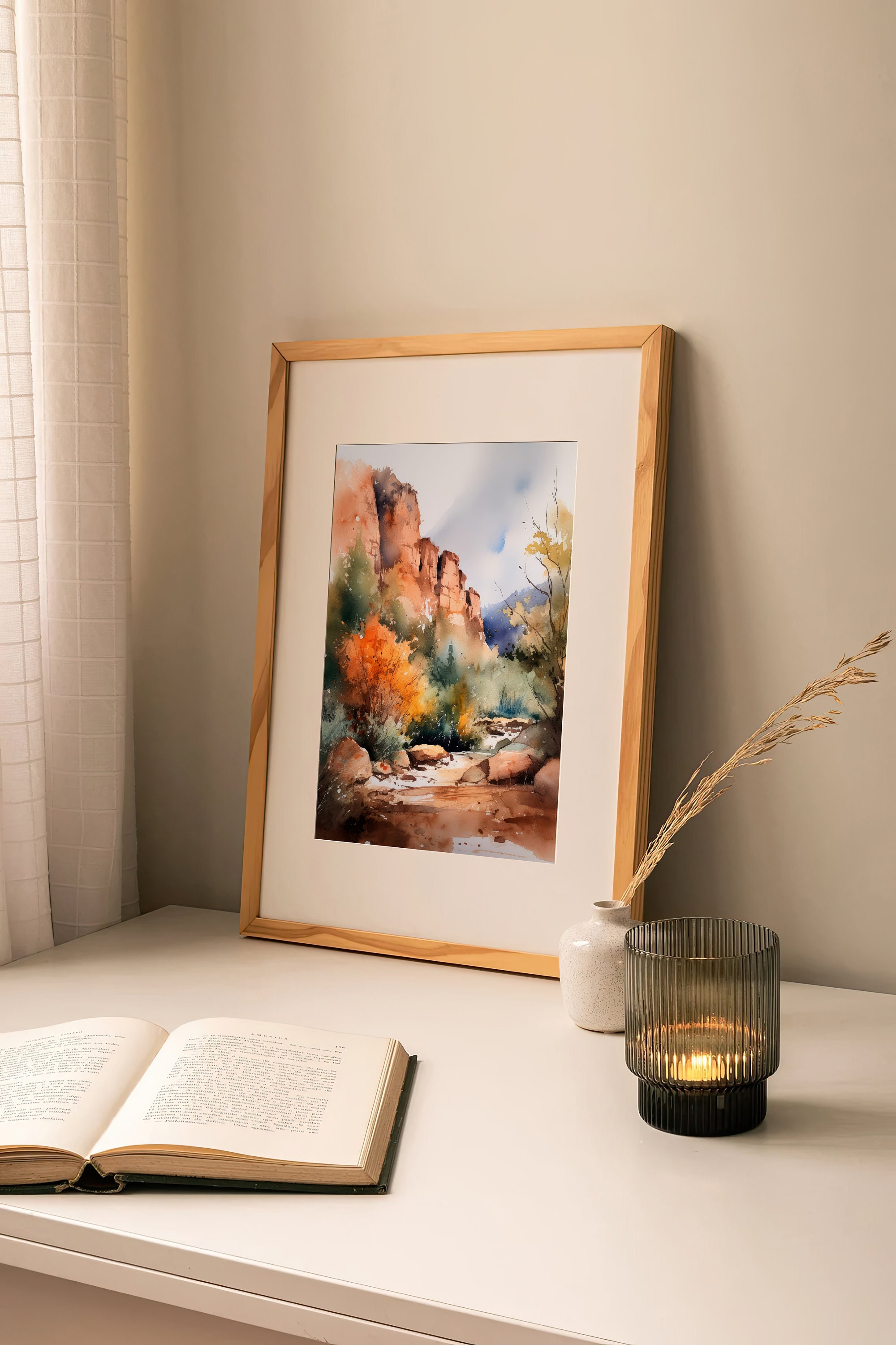 Colorado Springs Painting Landscape Watercolor Art Print Colorado ...